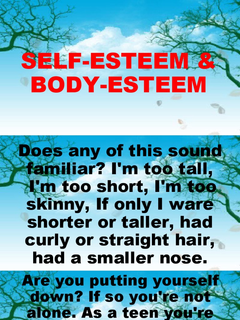 Self Esteem Body Esteem | PDF | Lifestyle
