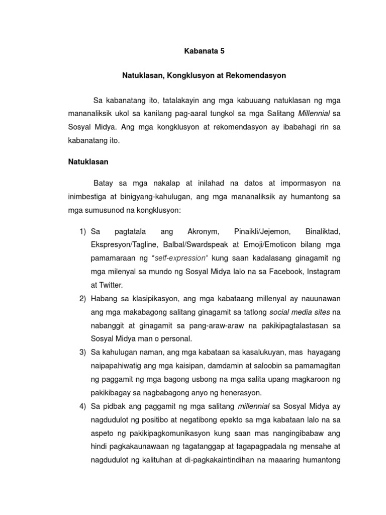 Kabanata 5 PDF | PDF