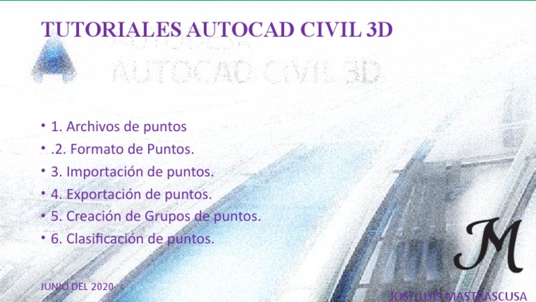 Tutoriales Autocad Civil 3D Primera Clase | PDF