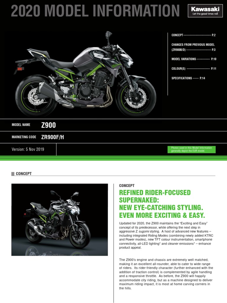 20 Z900 Model-Information PDF | PDF | Clutch | Smartphone
