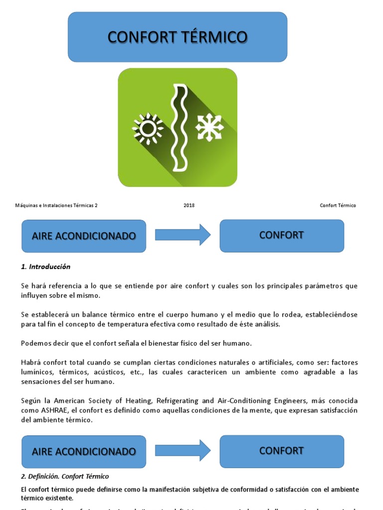 Confort Humano 2018 | PDF | Temperatura | Calor
