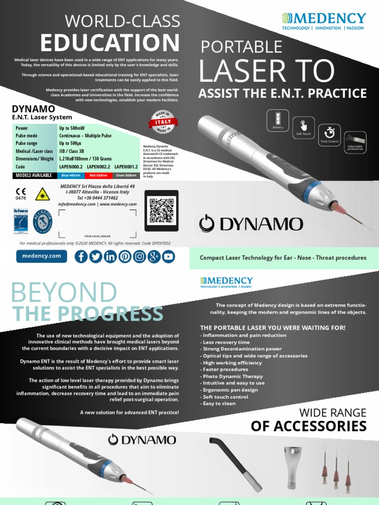 Medency Dynamo-ENT LASER-eng | PDF | Laser | Medicine