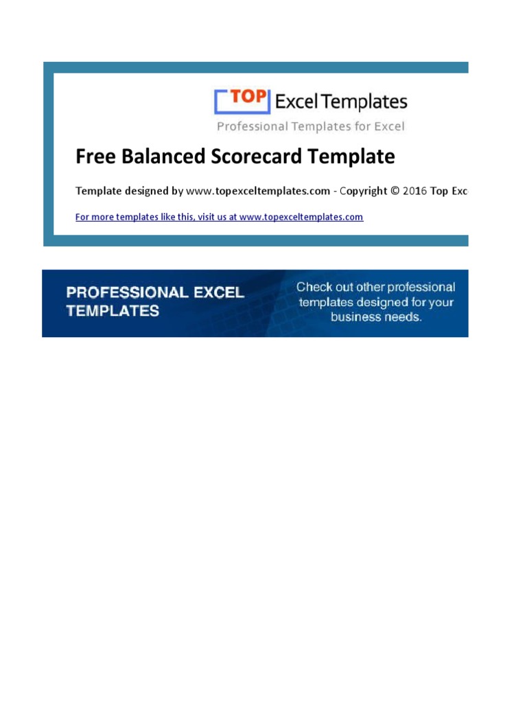 Balanced Scorecard BSC Strategy Map Template | PDF | Strategic Planning ...