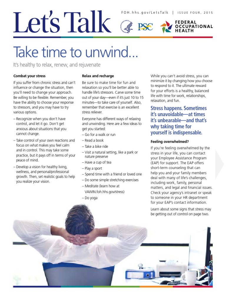 Take Time To Unwind... : It's Healthy To Relax, Renew, and Rejuvenate ...