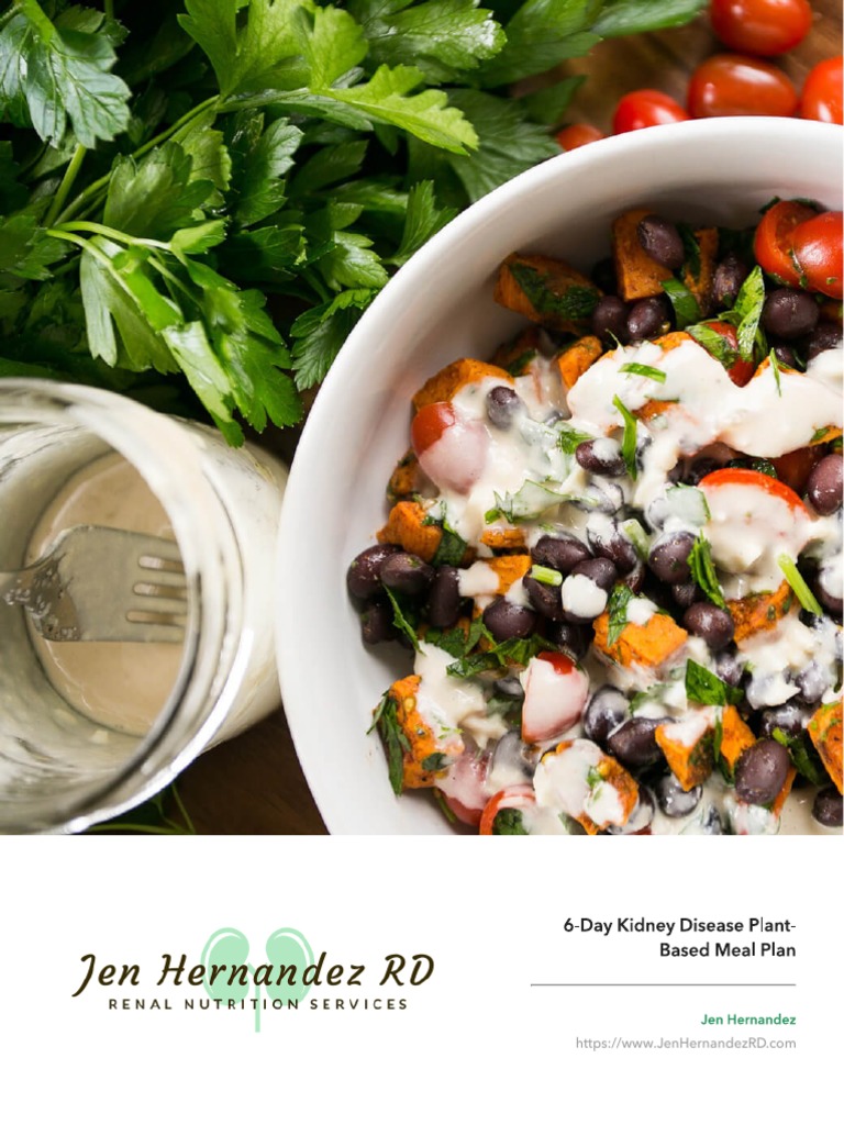 (Jen Hernandez - 6-Day Kidney Disease Plant-Based Meal Plan | PDF ...