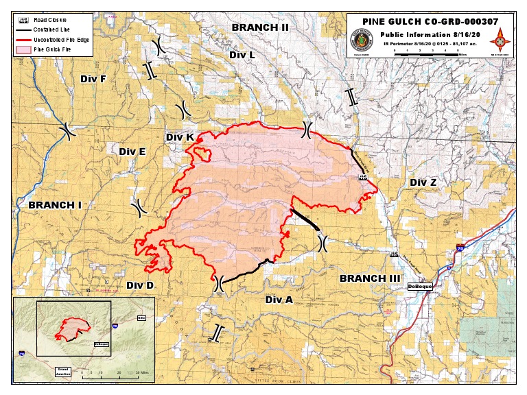 Pine Gulch Fire PIO Map 8-16-20 | PDF