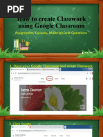 Download & Upload Files in Google Classroom | PDF