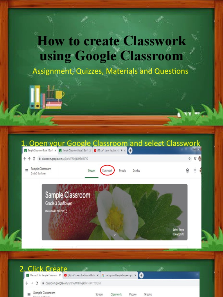 How To Create Classwork Using Google Classroom: Assignment, Quizzes ...