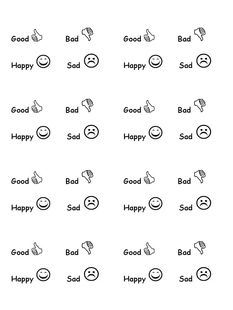 Good Bad Happy Sad Good Bad Happy Sad | PDF Good Bad Happy Sad Good Bad Happy Sad | PDF