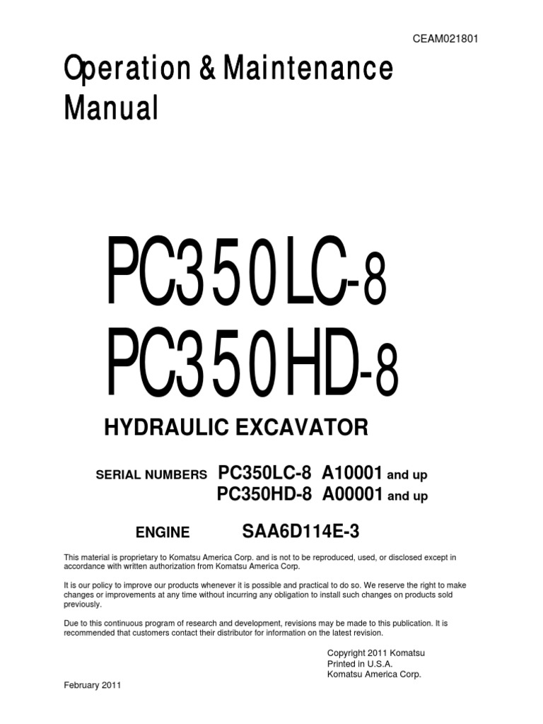 Manual de Operacion y Mantenimiento Ingles PDF | PDF | Safety | Hazards