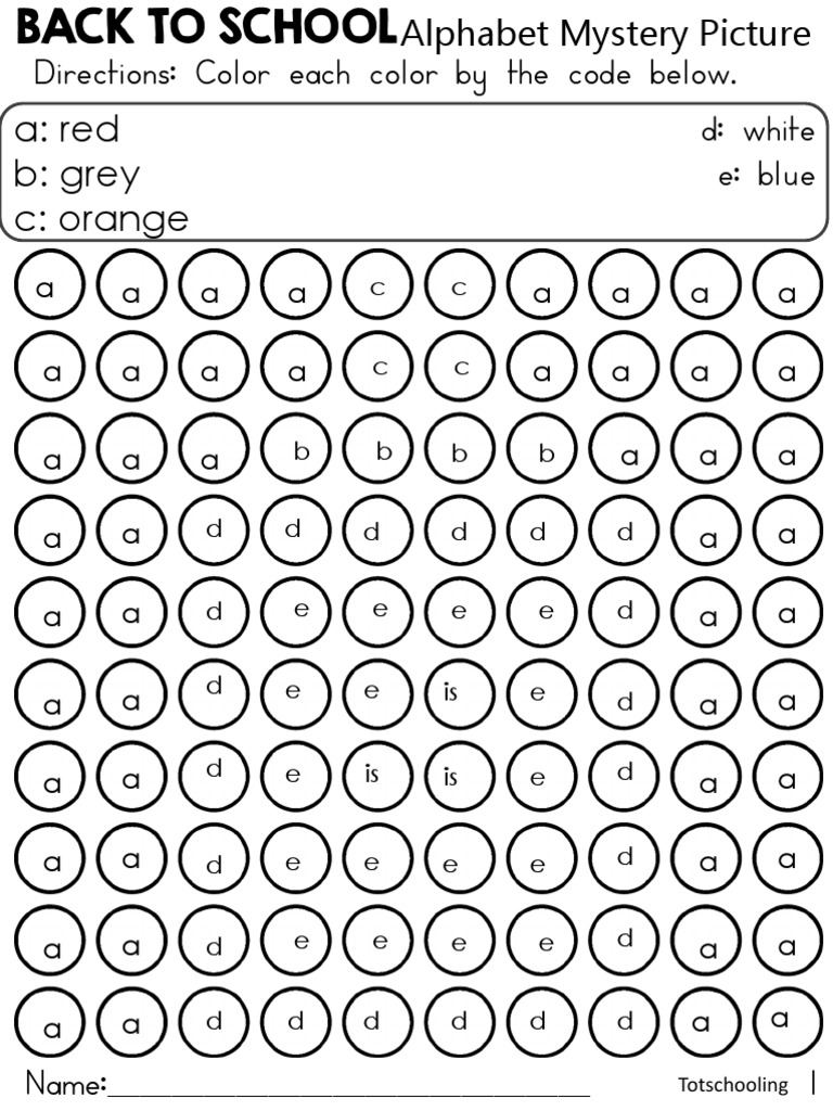 Kids' Color Code Activity | PDF | Decorative Arts | Design