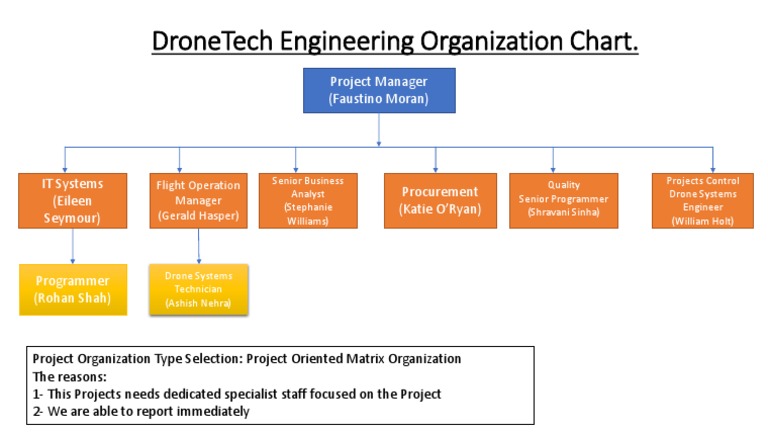 DroneTech Engineering Org Chart | PDF | Technology & Engineering