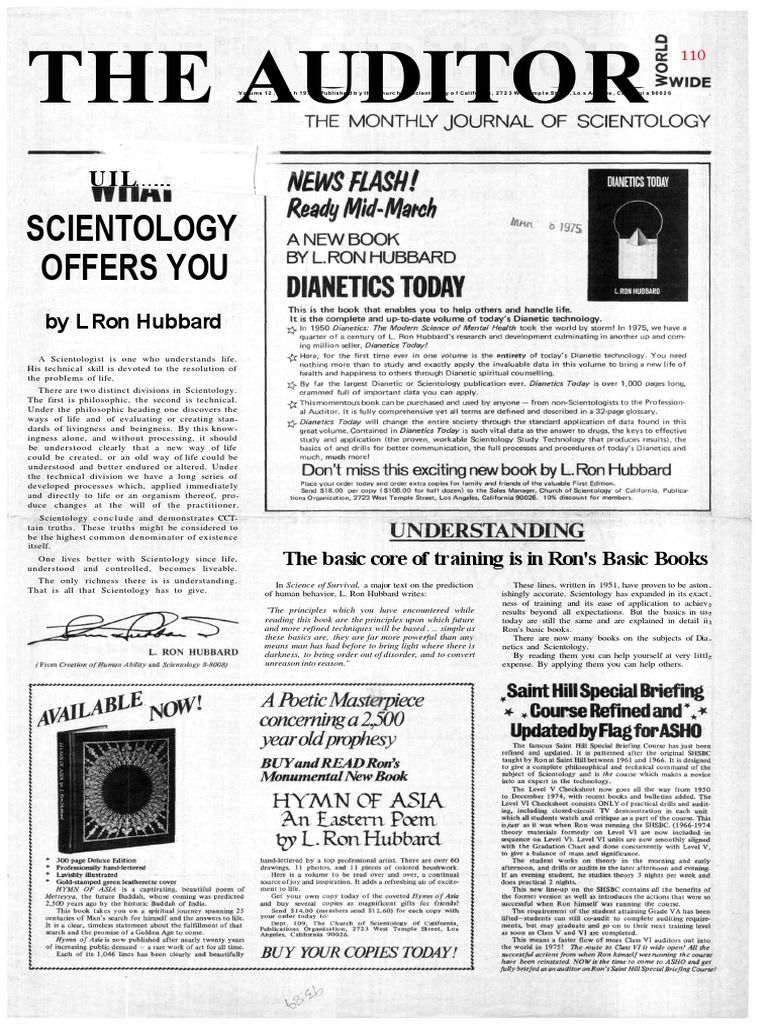 Scientology Offers You: The Auditor | PDF | New Religious Movements ...