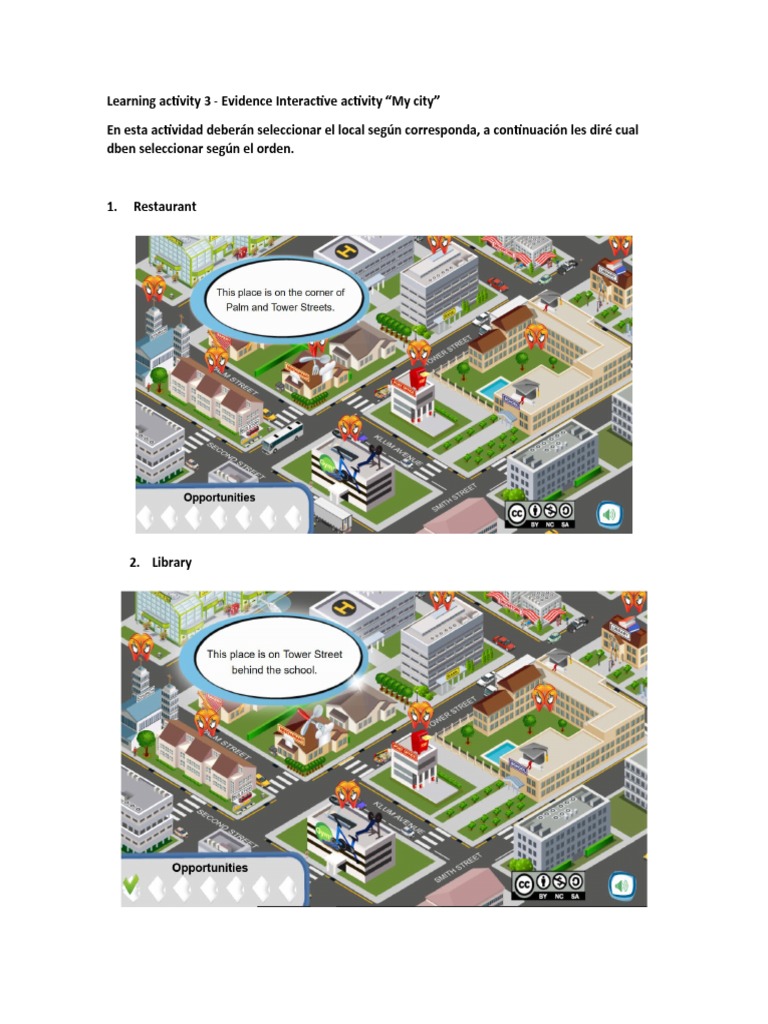 Interactive Activity "My City" (Ejemplo) (Listo) | PDF