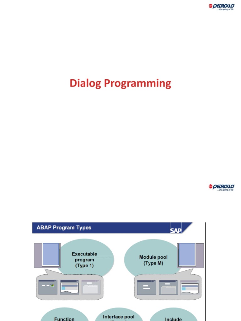 PD Abap-Dialog Programming | PDF