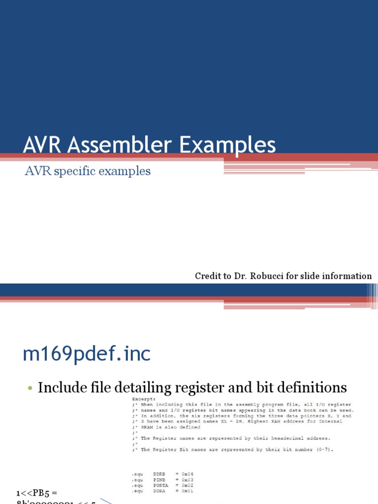 Avr Assembler Examples Pdf Assembly Language Subroutine