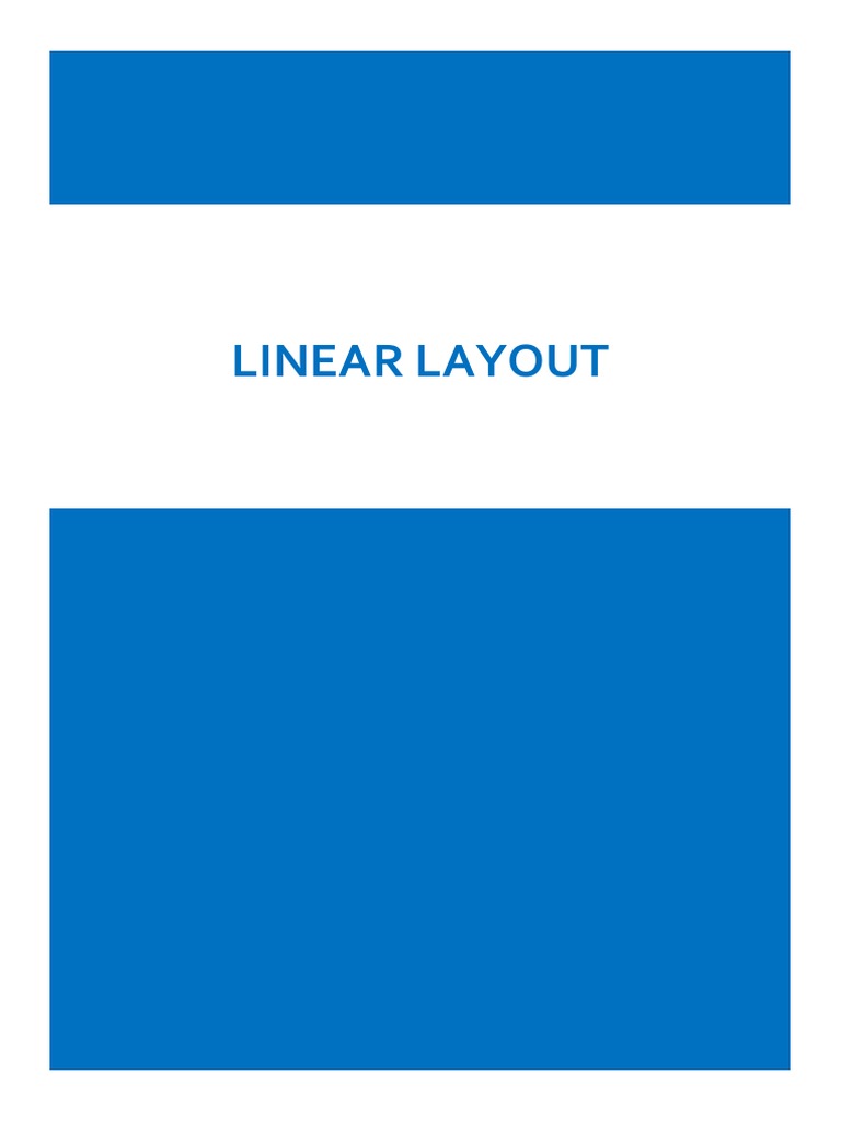 Tipo S Linear Layout | PDF | Aplicación movil | Android (sistema operativo)