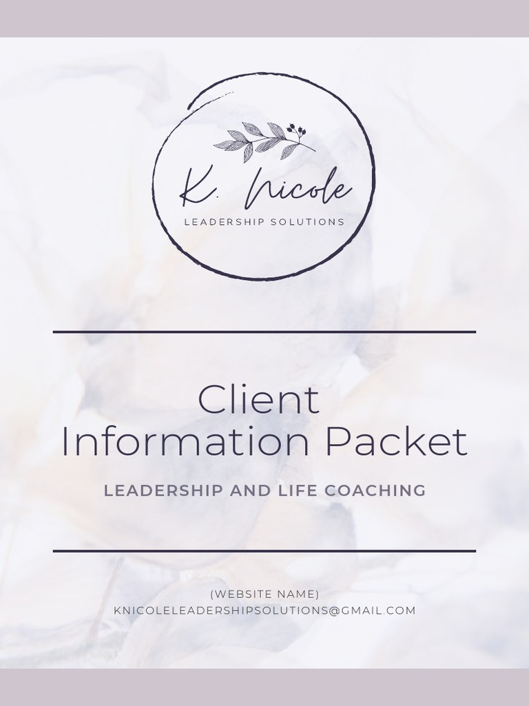 Information Packet | PDF | Goal | Leadership