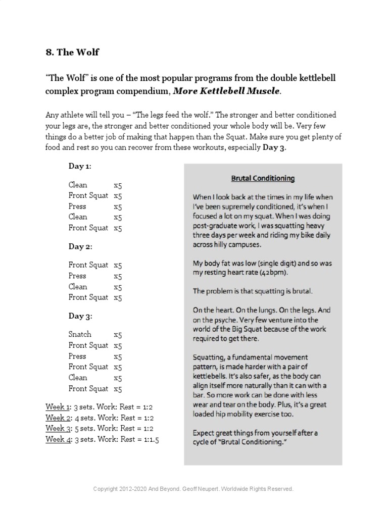 1592160029637MKM - The Wolf | PDF | Weight Training | Sports
