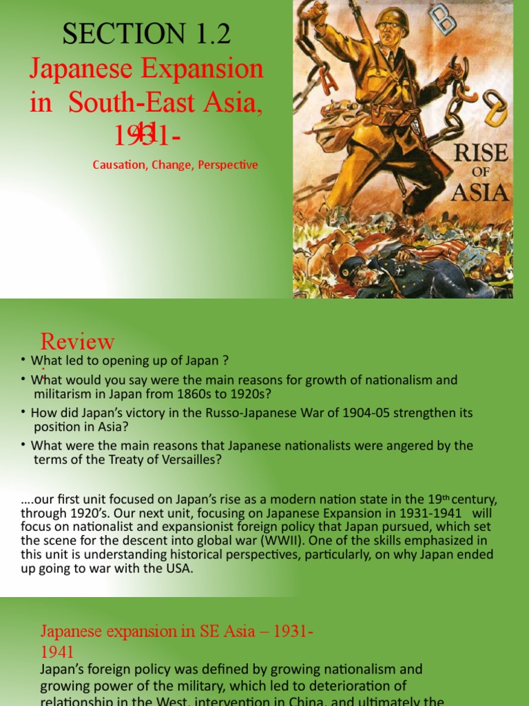 Japanese Expansion in SE Asia, 1931-41 | PDF | Empire Of Japan | Kuomintang