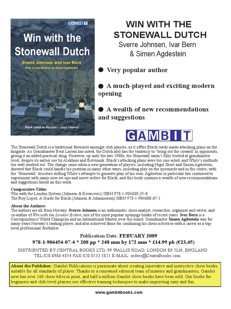 Win With The Stonewall Dutch: Sverre Johnsen, Ivar Bern & Simen ...