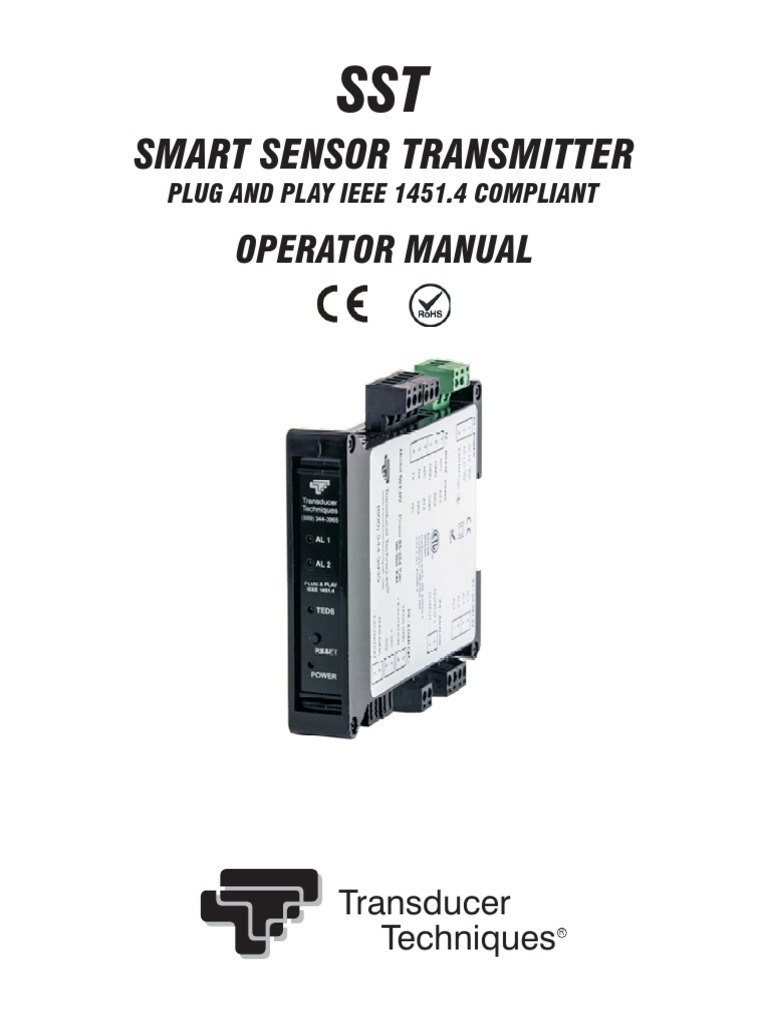 Smart Sensor Transmitter: Operator Manual | PDF | Relay | Computer Data ...