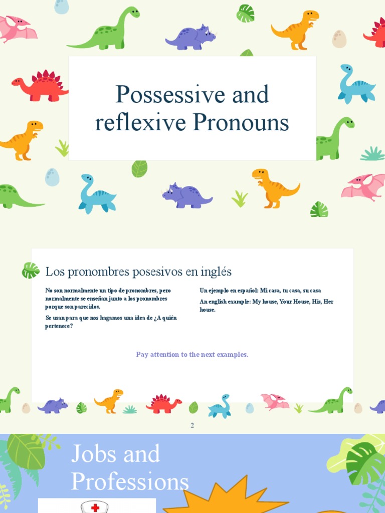 Possessive and Reflexive Pronouns | PDF | Sintaxis | Morfología Lingüística