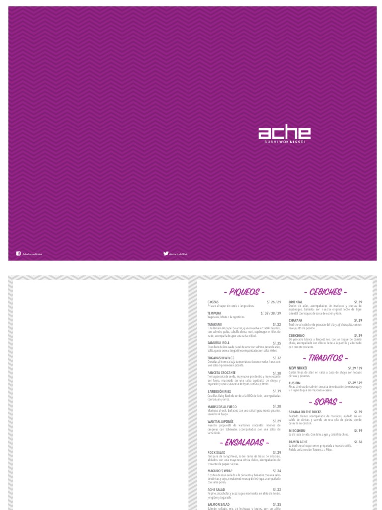 Carta Ache - 2015-5 | PDF | Mariscos | Salsa de soja