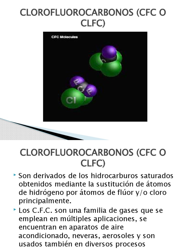 Clorofluorocarbonos (CFC o CLFC) | PDF
