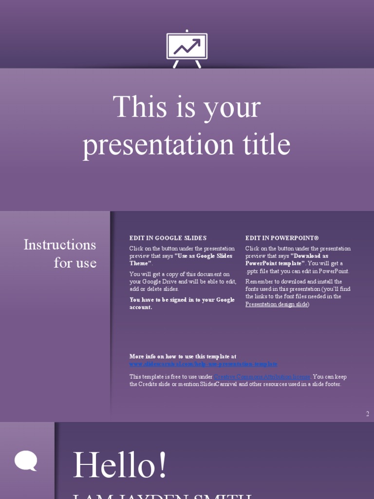 Edgar SlidesCarnival | PDF | Color | Microsoft Power Point