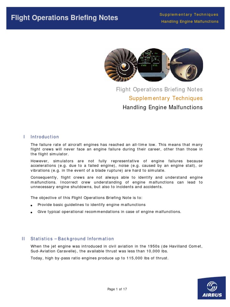 Handling Engine Malfunctions | PDF | Turbine Engine Failure | Aviation