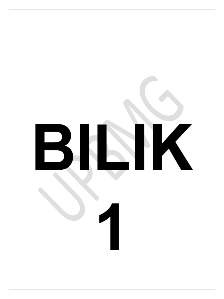 Label Bilik Exam | PDF