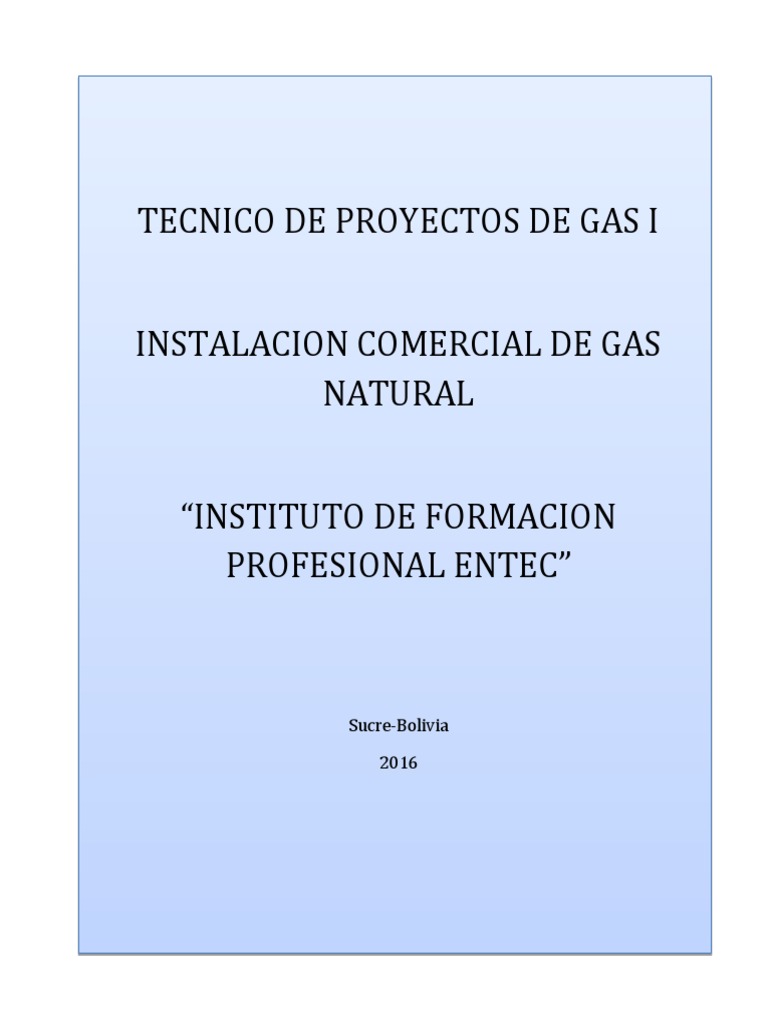 Informe Gas Natural Pdf Cocina Tubería Transporte De Fluidos