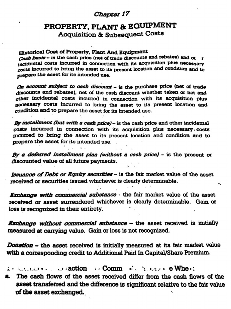 Property. Plant A: ' Equipment | PDF | Discounting | Depreciation