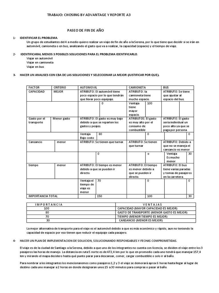 Reporte A3 PDF | PDF | Santiago | Transporte