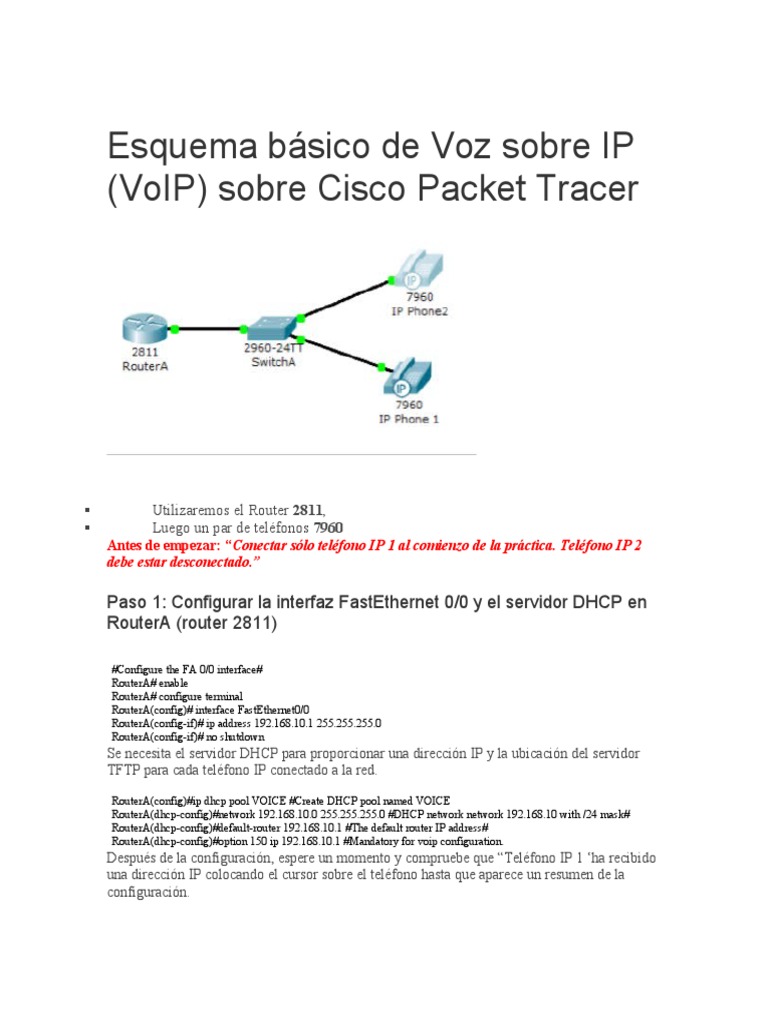 Voz Sobre IP | PDF | Dirección IP | Voz sobre IP