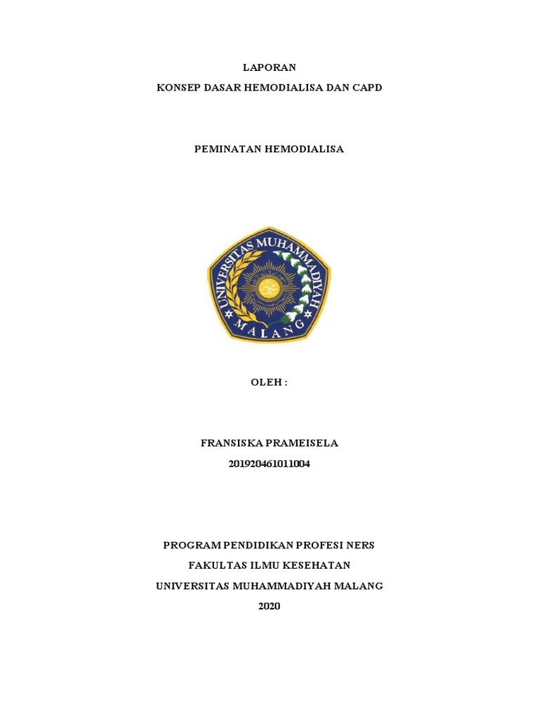 Konsep Dasar HD Dan CAPD - FRANSISKA-004 | PDF