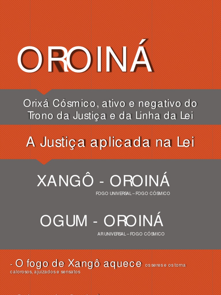 Orixá Oroiná na Umbanda | PDF