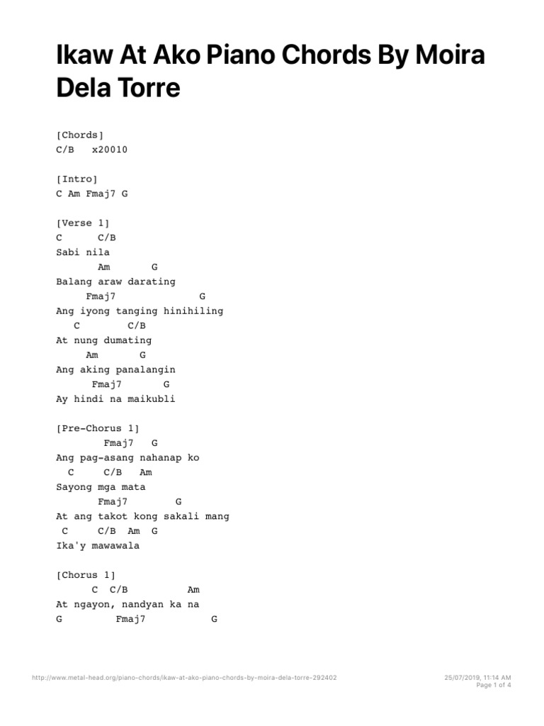 Ikaw at Ako Piano | PDF