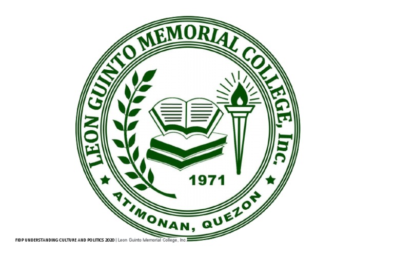 Fidp Understanding Culture and Politics 2020: - Leon Guinto Memorial ...
