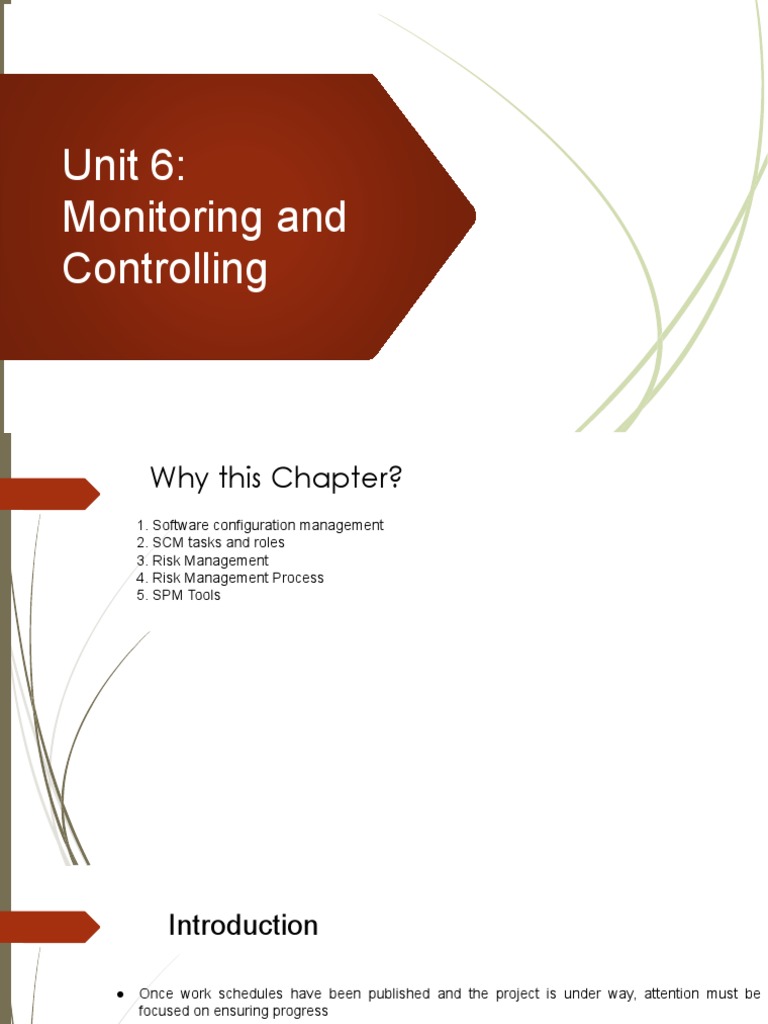 Unit 6 - Monitoring and Control | PDF | Version Control | Business