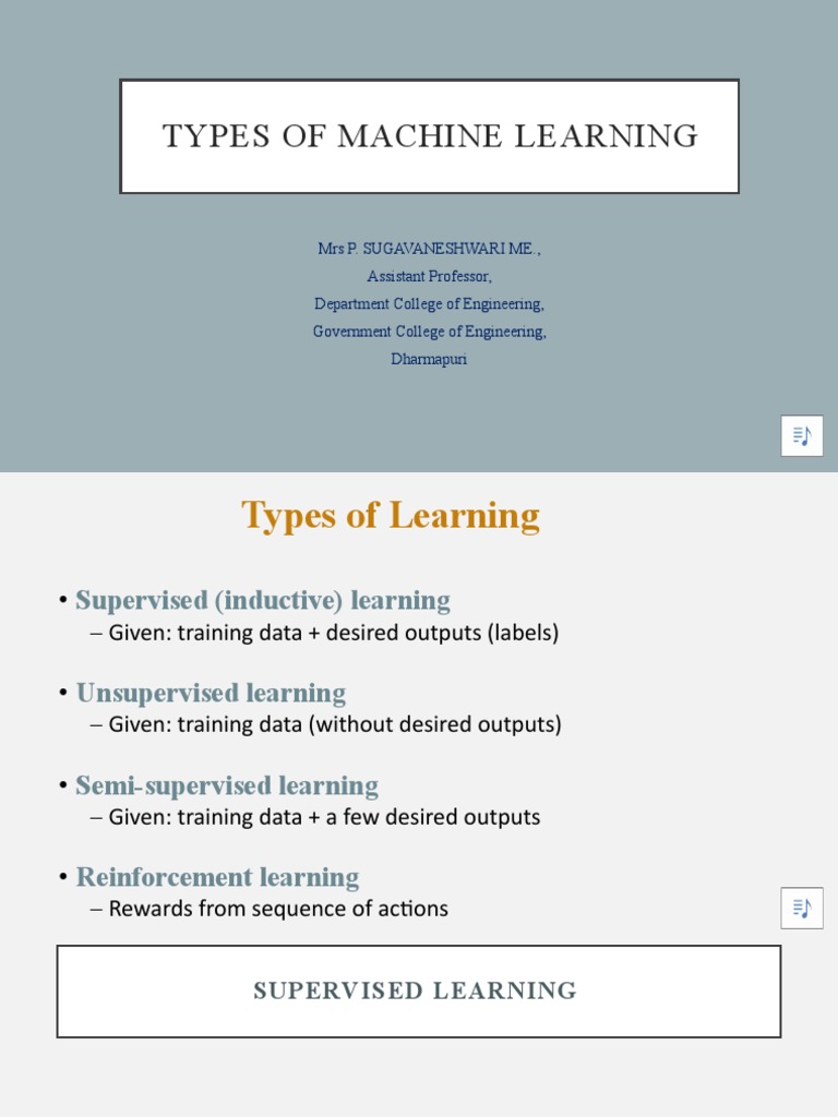 Overview of Machine Learning Types | PDF
