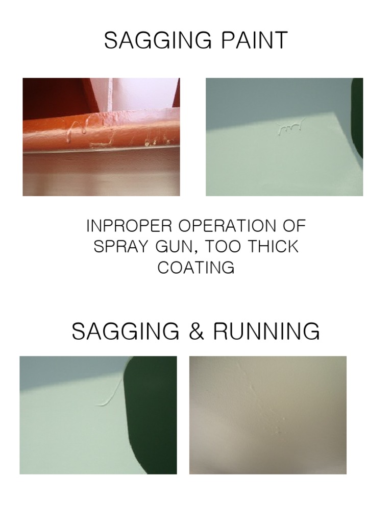 Causes and Fixes for Sagging and Damaged Paint | PDF