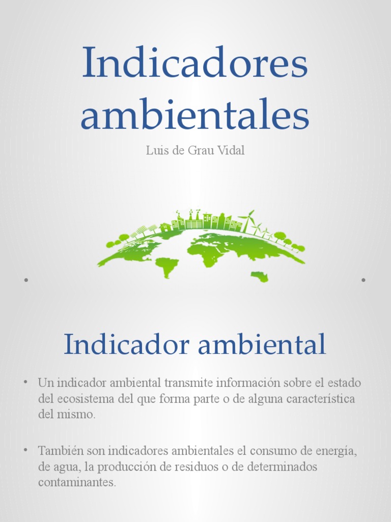Indicadores Ambientales | PDF