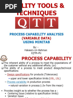 Process Capability Analysis in Minitab - Manual | PDF | Standard Deviation | Normal Distribution