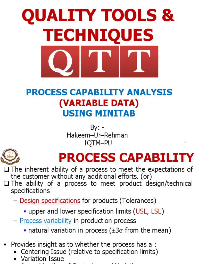 Process Capability with Minitab | PDF | Scientific Method | Statistical ...