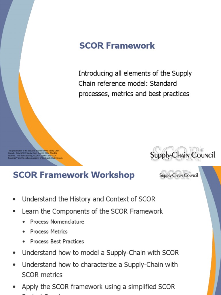 SCOR Framework 2.1 | PDF | Supply Chain Management | Supply Chain
