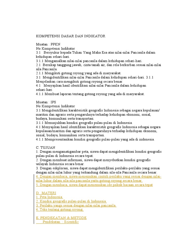 Contoh RPP K13 | PDF