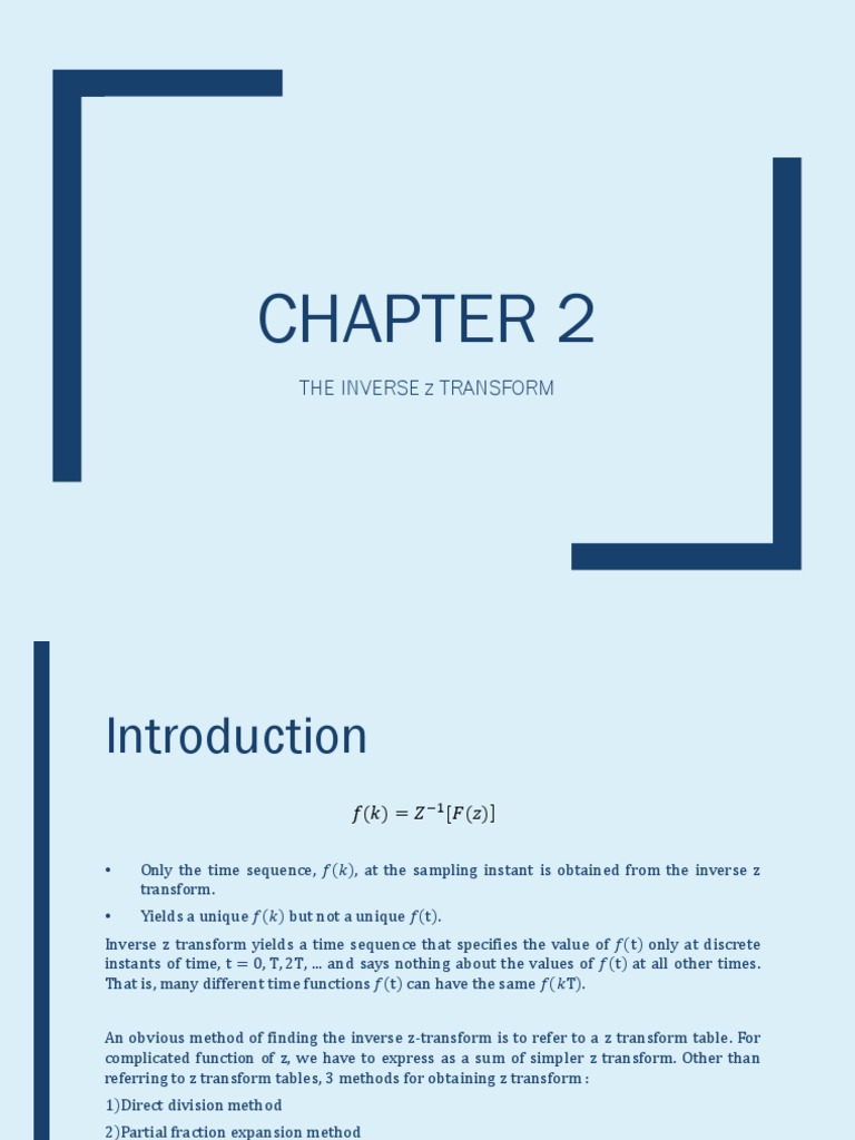 The Inverse Z Transform | PDF | Mathematical Concepts | Mathematical Objects