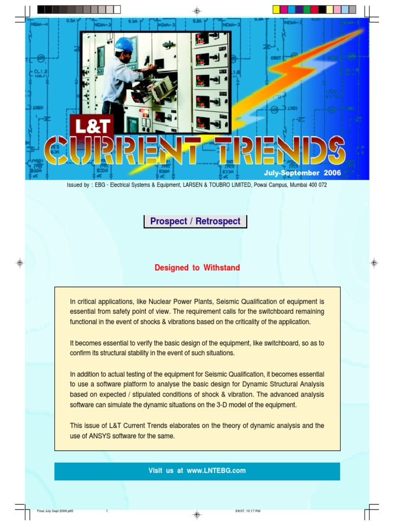 Considerations of Shocks & Vibration in Switchboard Design (Jul-Sept 06 ...